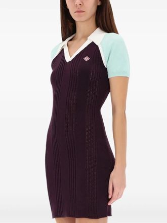 Casablanca Kleid mit Polo-Logo - Violett