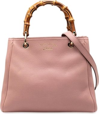 Gucci Hobo Bags - Small Calfskin Bamboo Shopper Satchel - Gr. unisize - in Gold - f&uuml;r Damen