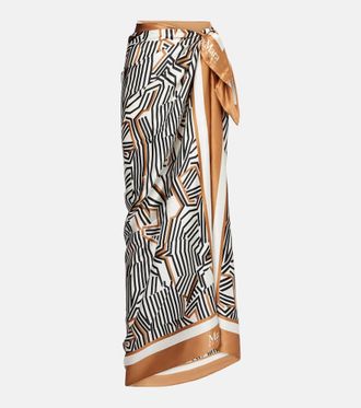 Max Mara Pareo Ottico aus Seide