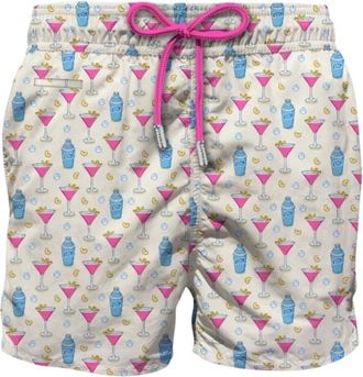 Saint Barth Homme, Maillots de bain, Multicolore, Taille: M Lighting Swim Shorts