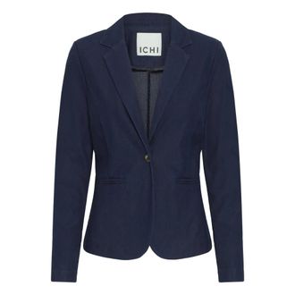 Ichi Denim Blazer Dunkelblau Klassischer Stil - - Jackets - Damen - Blau - S