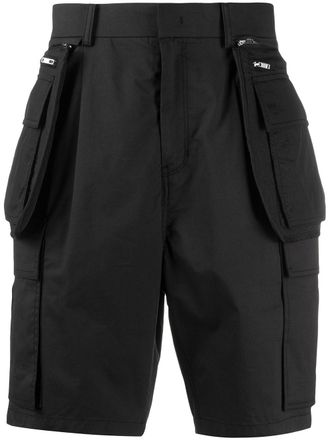 Juun.J short ajust&eacute; &agrave; poches cargo - Noir