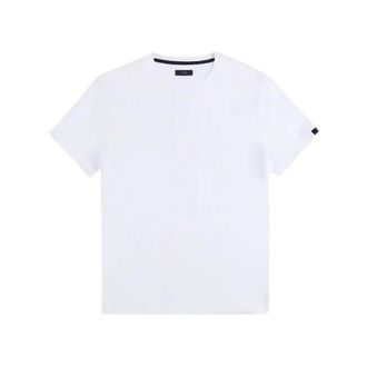 Fay Homme, Tops, Blanc, Taille: S T-shirt en coton