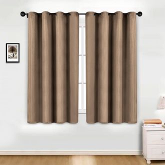 Superior Jaxon Halbverdunkelungsvorh&auml;nge, modern, strukturiert, 132 x 160 cm, mit &Ouml;sen, Sonnenblockierung und Raumverdunkelungsvorh&auml;nge f&uuml;r Schlafzimmer, Wohnz