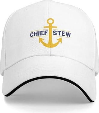 Generic Chapeau Homme, Chief Stew (Alias H&ocirc;tesse de lair en Chef), Casquette de l&eacute;quipage Yacht Deck, Casquettes de Baseball d&eacute;contract&eacute;es, Casquette r&eacute;glable