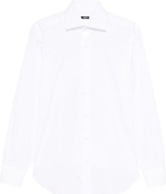 Barba Homme, Chemises, Blanc, Taille: 5XL Chemise Popeline Classique