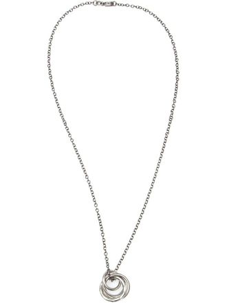 Werkstatt München collier en argent à pendentifs anneaux - Métallisé