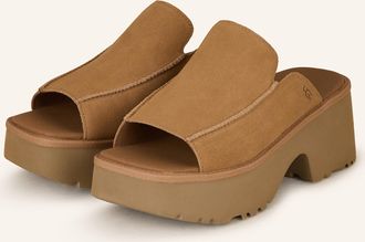 UGG Plateau-Pantoletten braun