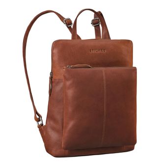 STILORD Jenny Moderner Lederrucksack Damen Mittelgroß Echtleder Retro schicker Damenrucksack Leder Tagesrucksack Vintage Daypack Echtleder schlank, Farbe:sila