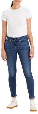 Levi's Damen 711 Double Button Jeans, Blue Wave Dark, 27W / 32L