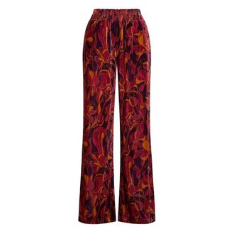 Maliparmi Maliparmi - Pantalon Bordeaux Rose &Eacute;l&eacute;gant - Femme - Pantalons - Multicolore - Taille: 40 FR