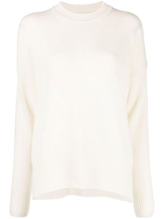 Jil Sander Strickpullover mit langen Ärmeln - Nude