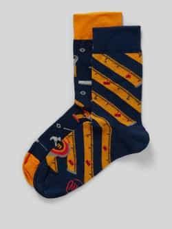 Many Mornings Socken mit geripptem Abschluss