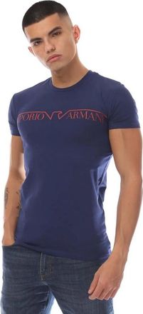 Emporio Armani T-Shirt Rundhalsausschnitt für Herren (Blau)