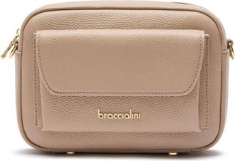 Braccialini Femme, Sacs, Beige, Taille: ONE Size Jinny Leather