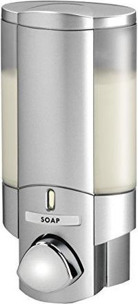 Better Living Aviva Seifenspender für 1 Flasche, Satin Silver 1-Chamber Satin-Silberfarben