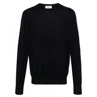 Lardini Marineblauer Rundhals-Pullover - - Knitwear - Herren - Blau - 2XL