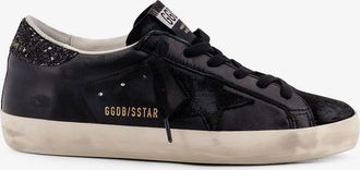 Golden Goose Super-star Classic with List low-top sneakers with suede inserts and glittered detail - GOLDEN GOOSE DELUXE BRAND - gender_Woman