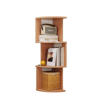 Generic Eck-B&uuml;cherregale, B&uuml;cherregale aus Holz, unregelm&auml;&szlig;ige Eck-B&uuml;cherregale, geeignet for die Aufbewahrung von B&uuml;chern, Fotoalben und Dekorationen zu Haus