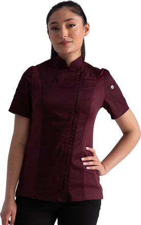 Chef Works Springfield Kochjacke f&uuml;r Damen, Merlot, Medium