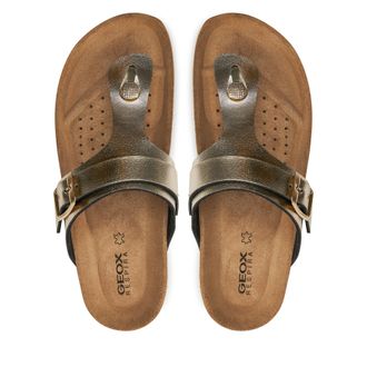 Geox Zehentrenner Geox D Brionia D35LSK 000BN C2012 Goldfarben