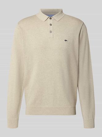 Fynch-Hatton Strickpullover mit Polokragen und Knopfleiste