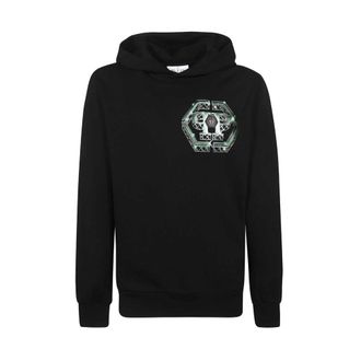 Philipp Plein Godzilla Monsters-Print Hoodie - - Sweatshirts & Hoodies - Herren - Schwarzk - 2XL