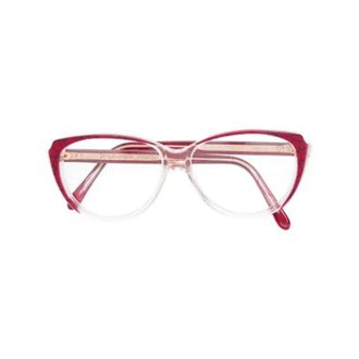 Saint Laurent Pre-owned Acetat sonnenbrillen - - Pre-owned - Damen - Rot - ONE SIZE