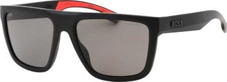 HUGO BOSS Polarisiert-Sonnenbrille (Rot/Schwarz)