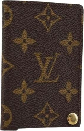 Louis Vuitton unisex, Pre-owned, Brun, Taille: ONE Size Portefeuille en toile Pre-owned