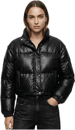 Hinnominate Hinnominate, Femme, Vestes, Noir, Taille: 38 FR Doudoune courte avec personnalisation