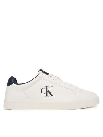 Calvin Klein Sneakers 3 Cupsole Derby Pu Smo HM0HM02458 Wei&szlig;