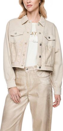 Marc Cain Jeansjacke Golden Hour Premium Damenmode mit Gold-Finish