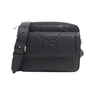 Gucci Pre-owned Jumbo GG Leder Umh&auml;ngetasche - - Pre-owned - Damen - Schwarzk - ONE SIZE