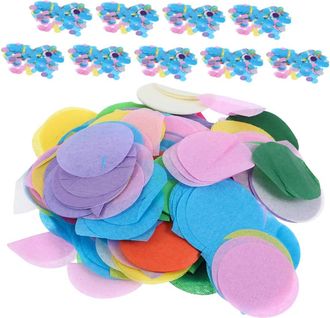 Cabilock 10taschen Mehrfarbiges Seidenkonfetti Für Tischdekoration Partyballons Und Events Großpackung Mit Bunten Konfetti-kreisen Für Hochzeit Geburtstag Und 
