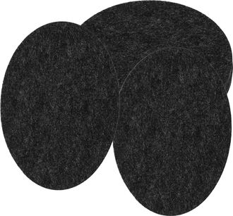 DOITOOL 12 St&uuml;ck Teiliges Filz Weiche Topf Pfannenschutzpads zum Stapelschutz Kratzschutz und Trennschutz f&uuml;r Geschirr Porzellan f&uuml;r K&uuml;chenaufbewahrung