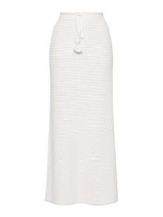 Self Portrait Jupe Longue - Blanc