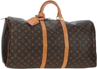Louis Vuitton Sac Keepall 55 Boston doccasion - Femme - Pre-owned - Brun - Taille: ONE Size