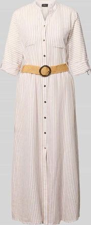 s.Oliver Black Label Tailliertes Freizeitkleid aus Leinen-Baumwoll-Mix
