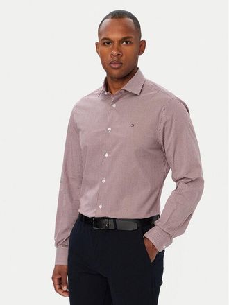 Tommy Hilfiger Hemd Gingham MW0MW42931 Rot Regular Fit