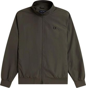 Fred Perry Homme, Sweatshirts et sweats &agrave; capuche, Vert, Taille: M Brentham Zip-through