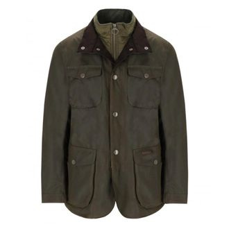 Barbour Gr&uuml;ne Gewachste Baumwoll Ogston Jacke - - Jackets - Herren - Gr&uuml;n - XL