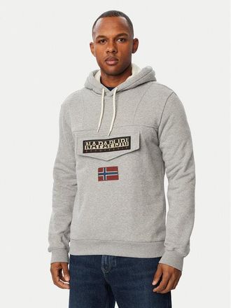 Napapijri Sweatshirt Burgee Wint 4 NP0A892T Grau Regular Fit