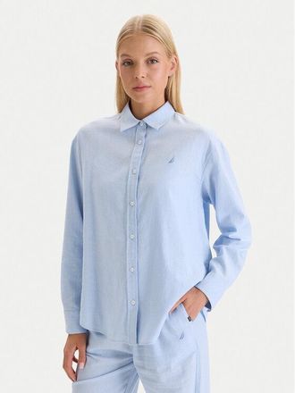 Nautica Hemd W126-NALST-1019-23X Himmelblau Regular Fit