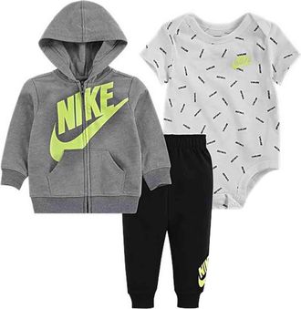 Nike Nike Jungen Jdi Toss 3Pc Fz Set, Black, 0/3 Monate