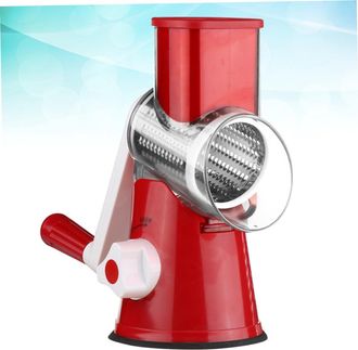 Pretyzoom Mehrzweck-gem&uuml;seschneider Mit Rotierender Handkurbel Schneide- Und Reibefunktion F&uuml;r Kartoffeln, Karotten, Gurken, Lebensmittelechtes Material, Mit Sa