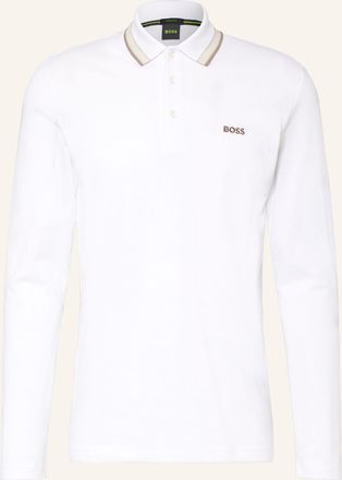 HUGO BOSS Piqu&eacute;-Poloshirt Plisy Regular Fit weiss