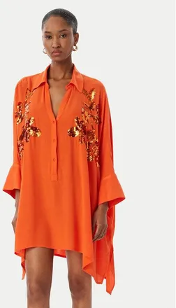 Lola Casademunt Hemdkleid LS2615008 Orange Oversize