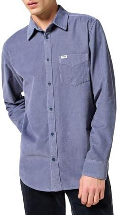 Wrangler 1 Chemise en Velours c&ocirc;tel&eacute;, Grisaille, XXL Homme