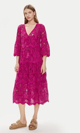 Luisa Spagnoli Sommerkleid Pigna 540712 Rosa Regular Fit